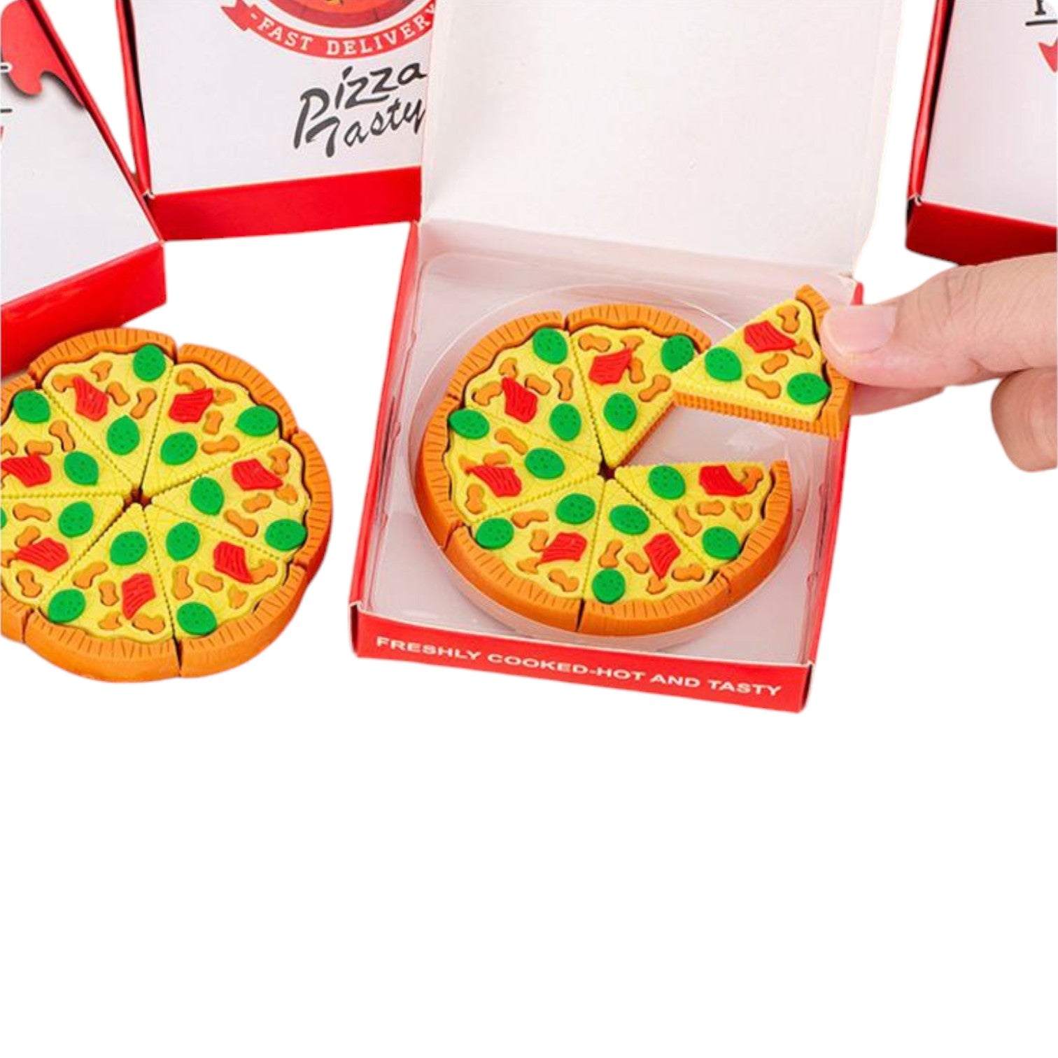 Cute Pizza Shape Eraser – Elite Stationery El Sahhar