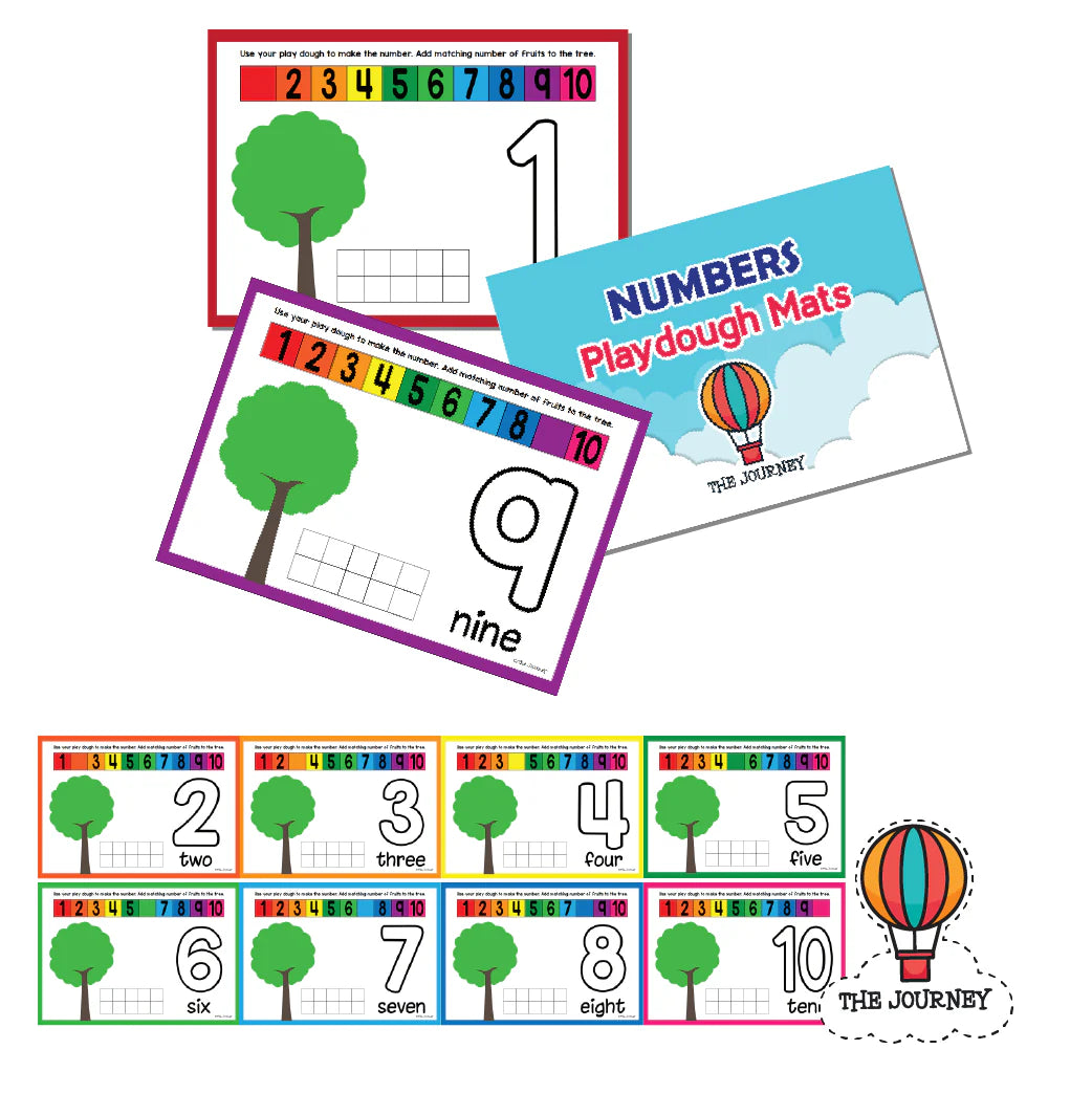 Numbers Playdough Mats – Elite Stationery El Sahhar