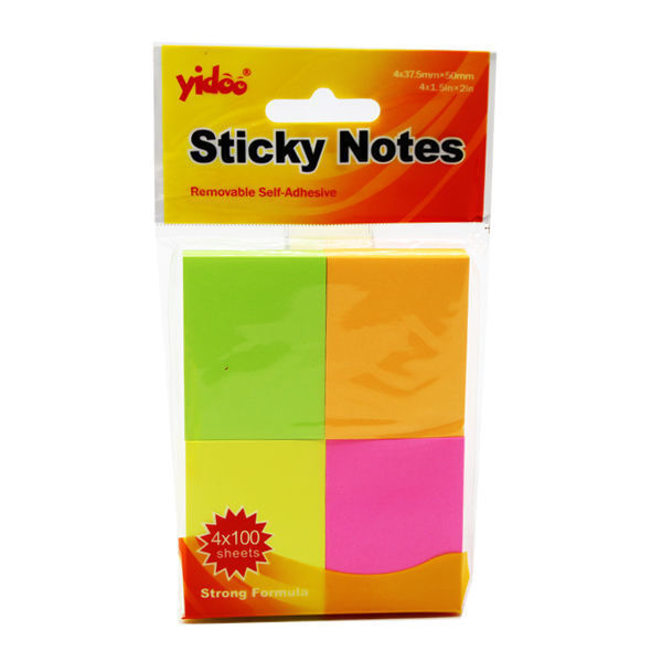 Sticky Note Self-Adhesive 37.5x50mm 5 Colors 300 Sheets – Elite ...
