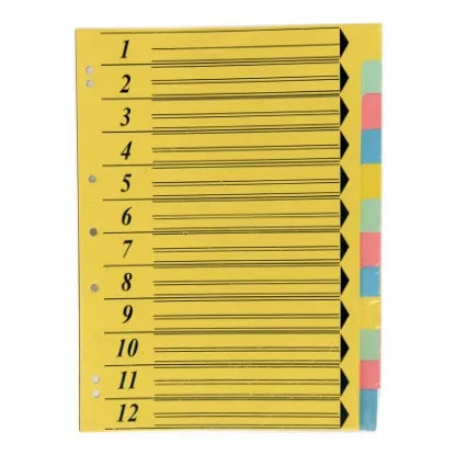Carton Dividers 12 Tongue – Elite Stationery El Sahhar