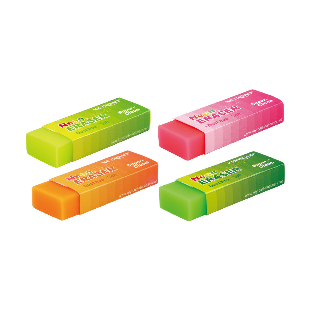 Keyroad Large Eraser - Fluorescent Colors - Super Clean – Elite ...