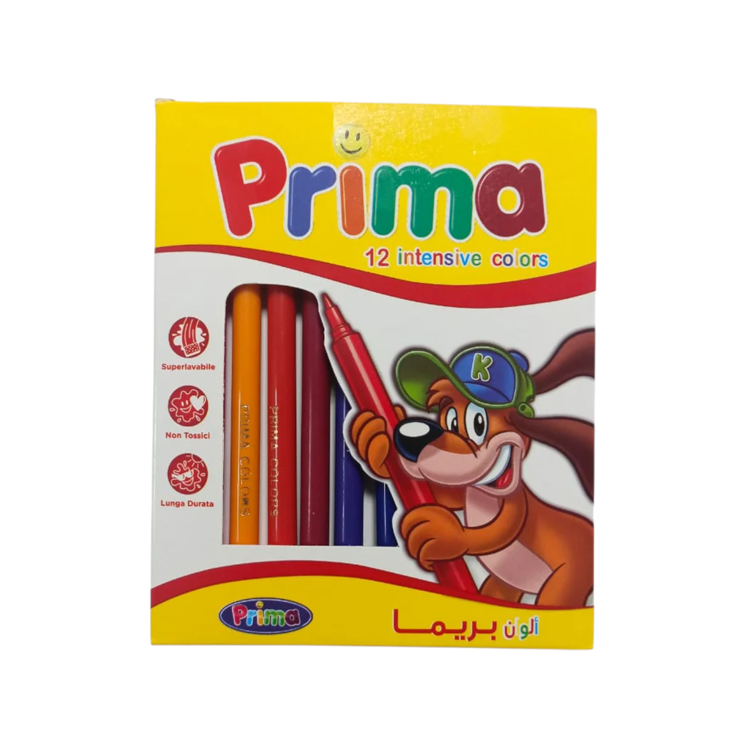 Prima Fibretip 12 Colors – Elite Stationery El Sahhar