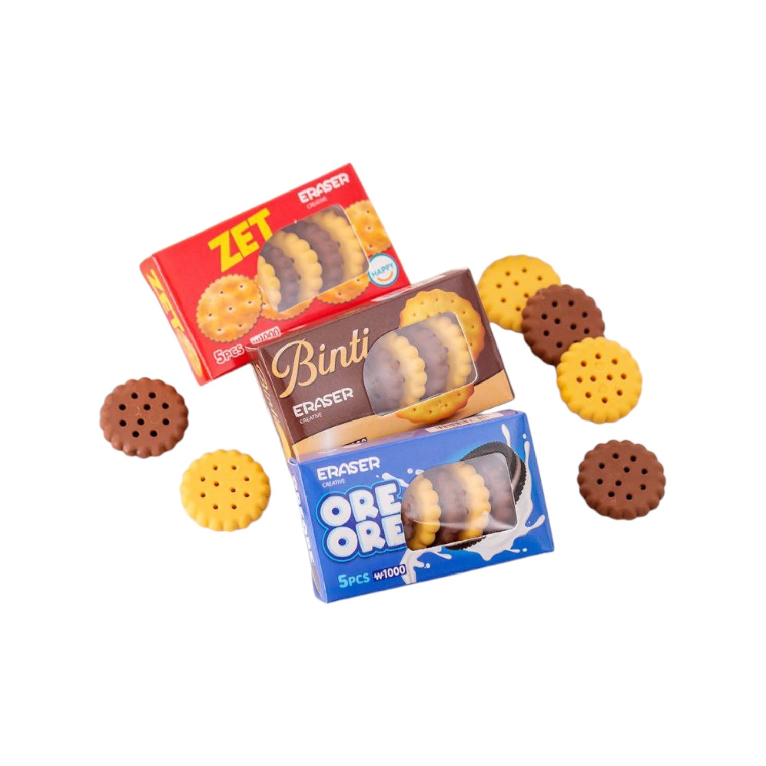 Cookies Erasers Zet / 5pcs – Elite Stationery House