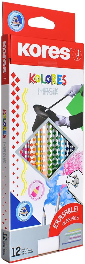 KORES COLOR PENCIL MAGIC 12 COLOR – Elite Stationery El Sahhar