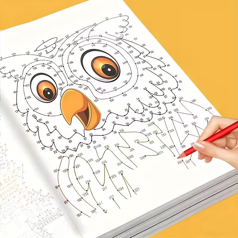 An Activity Book with Numbered Dot-to-Dot Patterns and Coloring Pages ...