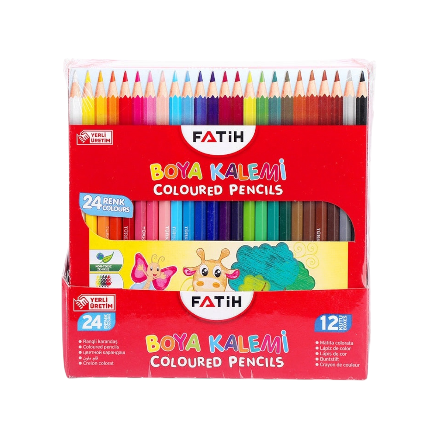 Fatih 33225 long color pencil – Set of 24 colors – Elite Stationery El ...