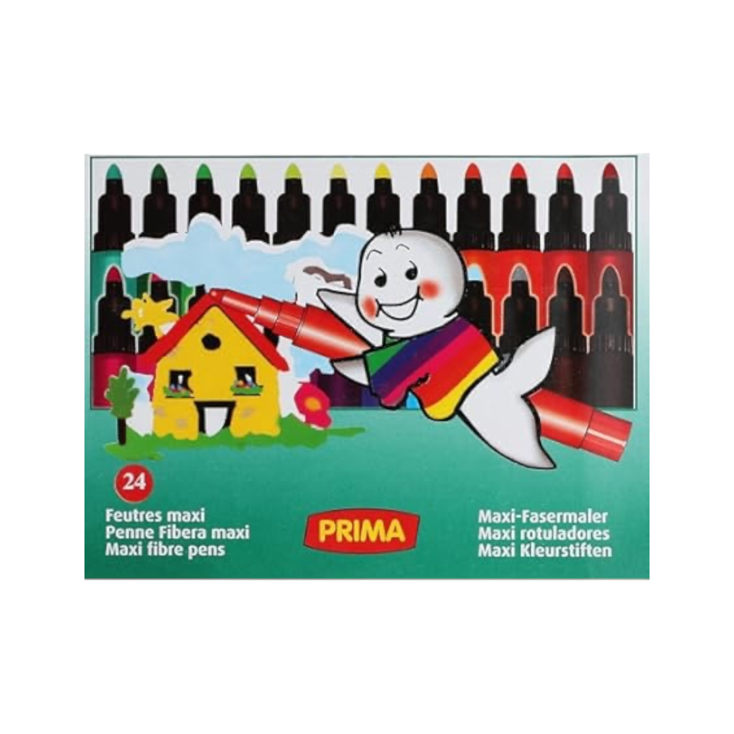 Prima Jumbo Fibre-Tip Coloring Pens – Elite Stationery El Sahhar