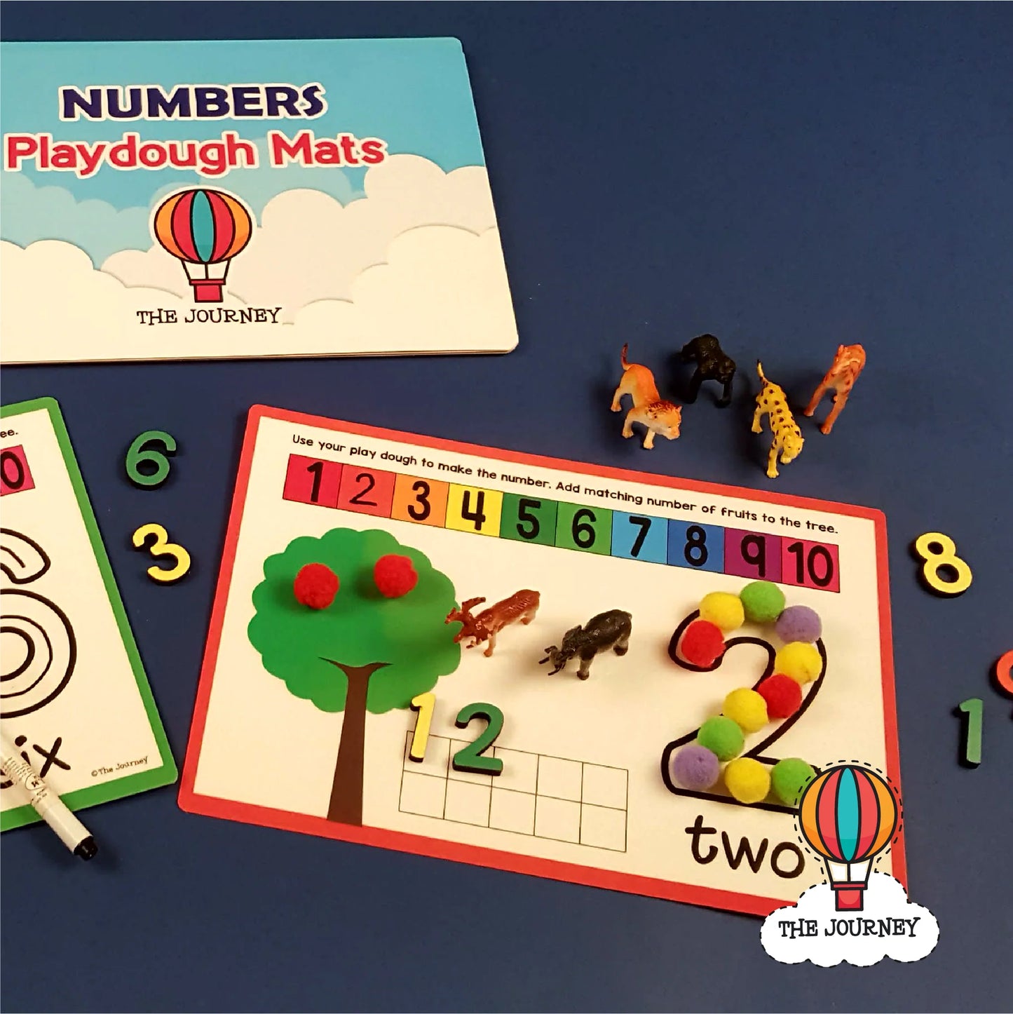 Numbers Playdough Mats – Elite Stationery El Sahhar
