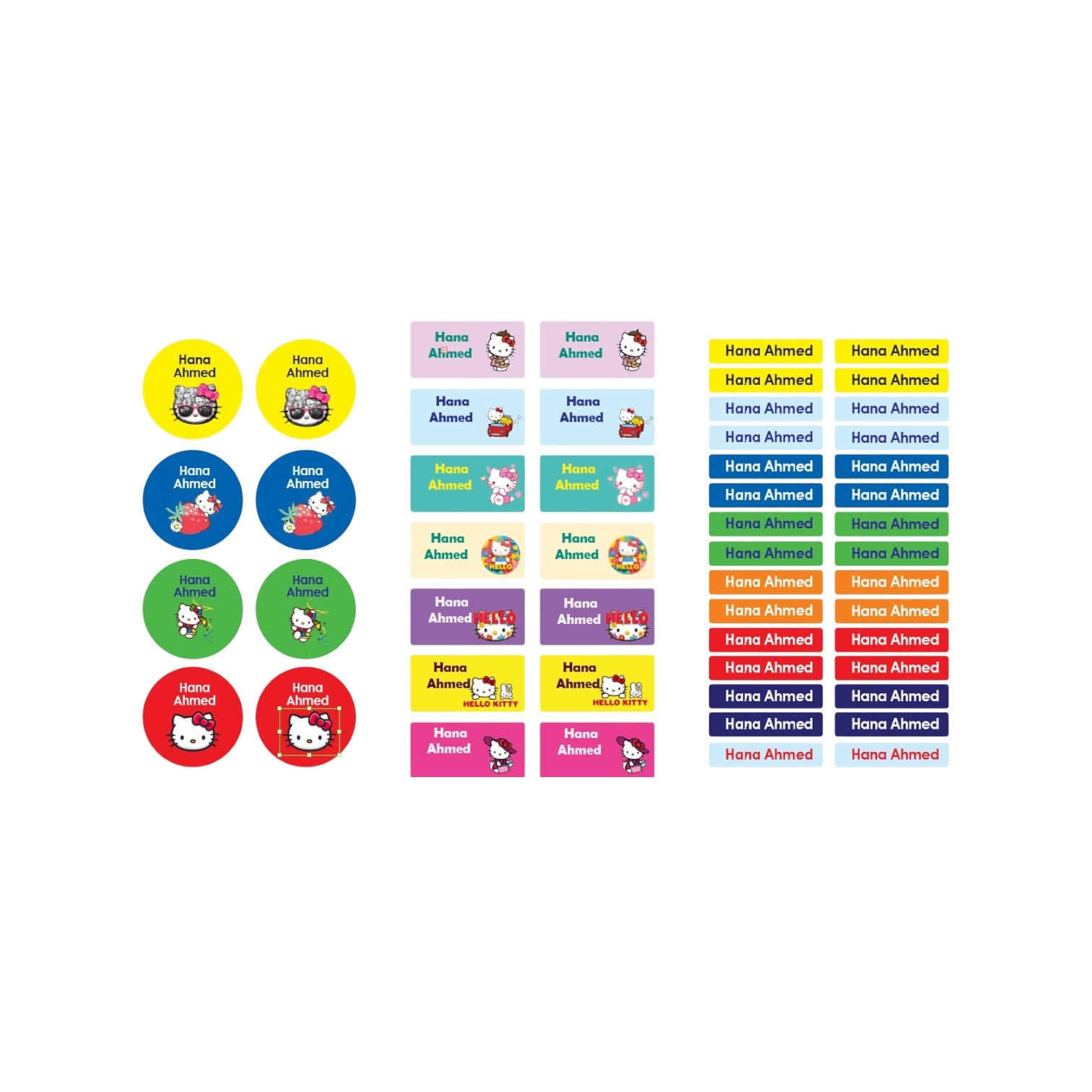 Hello Kitty Name Tag – Elite Stationery El Sahhar