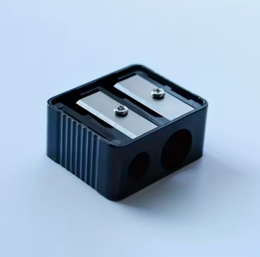 Manual Dual-Hole Makeup Pencil Sharpener with Built-in Dust Collector ...