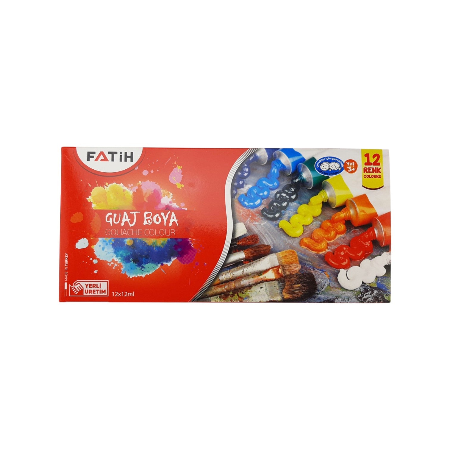 Fatih 50521 Poster Paint, 12 ml – Set of 12 Colors – Elite Stationery ...